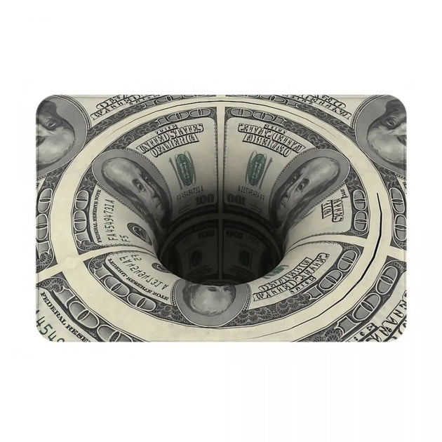 FiatGeld | Trendige Türmatte im Dollar-Muster – Brezella